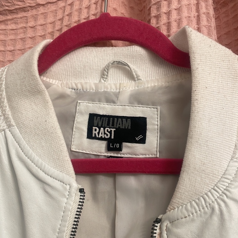 William Rast White Bomber Jacket - Gem